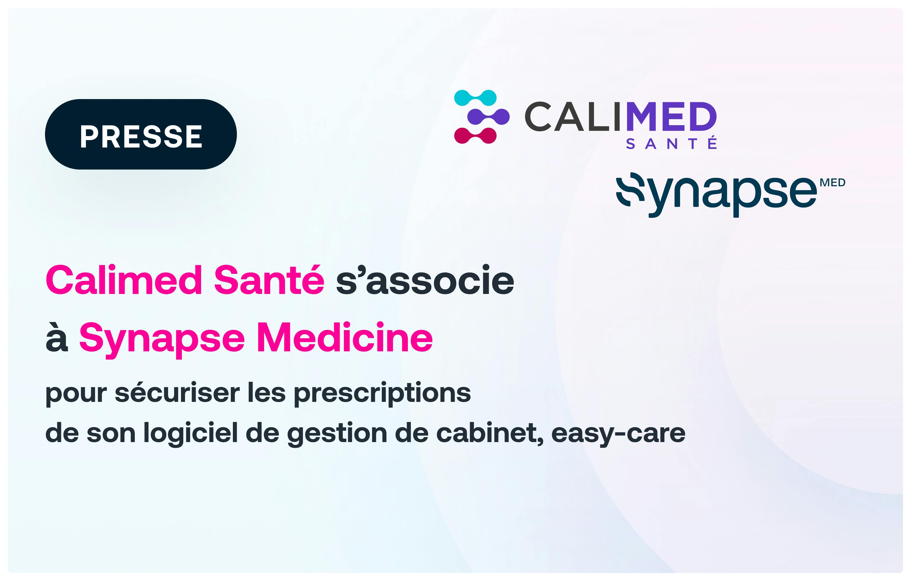 Calimed Santé s'associe à Synapse Medicine